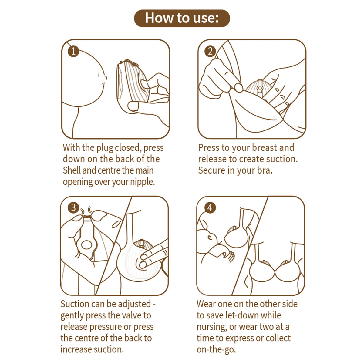 Haakaa Shell Wearable Silicone Pump – Milkbar Breastpumps