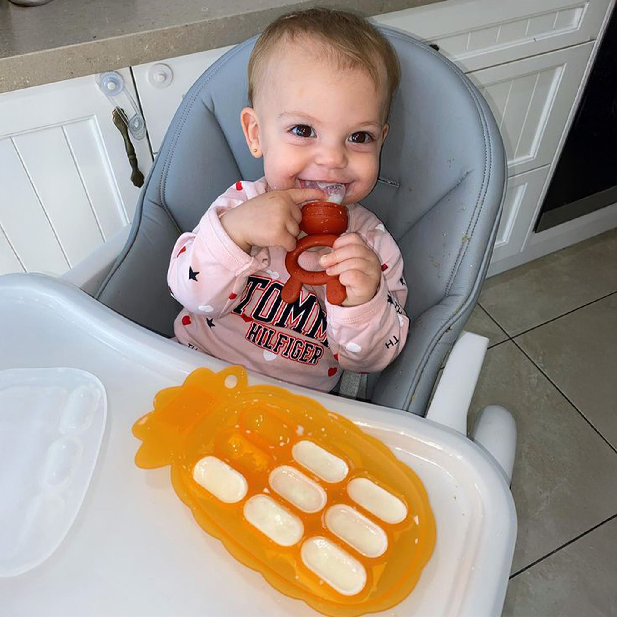 Haakaa Silicone Pineapple Nibble Tray | Milkbar Breastpumps